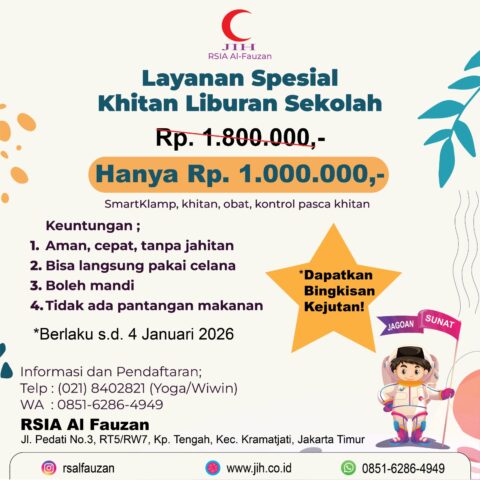 RSIA Al Fauzan Hadirkan Promo Spesial “Sunat Liburan Sekolah” Mulai 1 ...